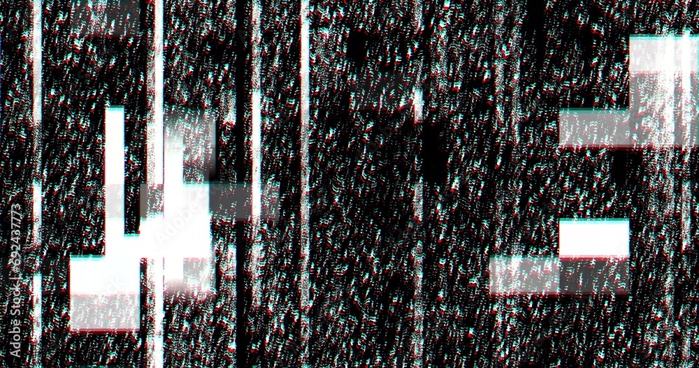 Videocassette recorder (VCR) Play Animation. VHS defects, artifacts and ...