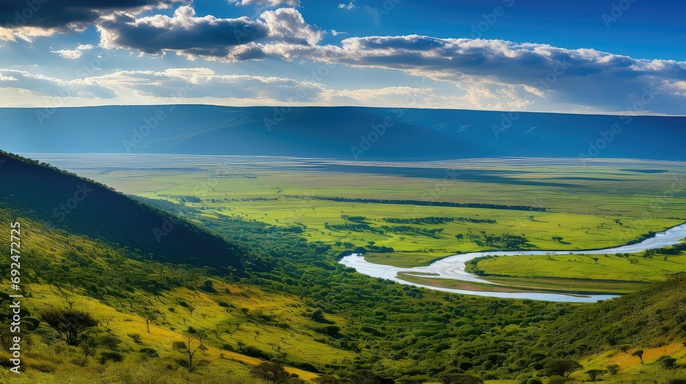 geology rift valley landscape illustration tectonic fault, escarpment ...
