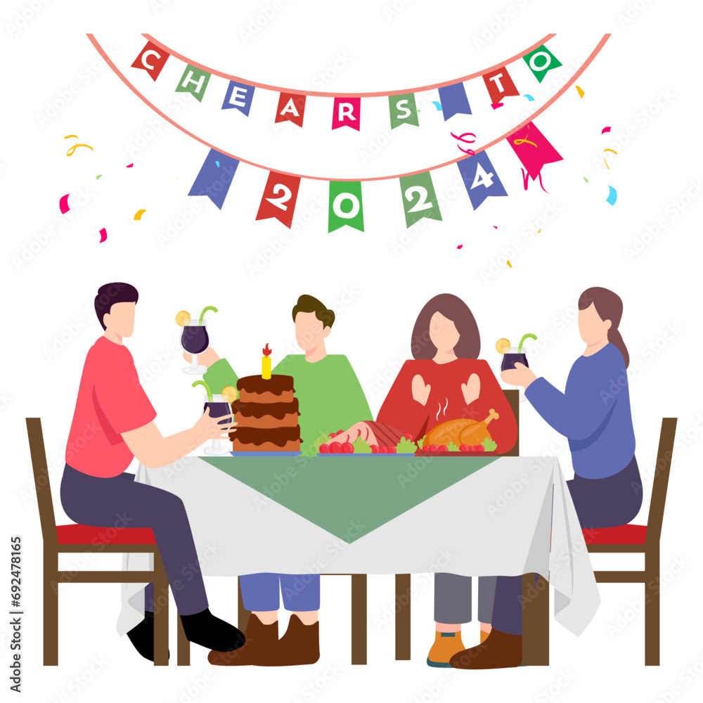 Joyfully Celebrating And Socializing Together in a Vibrant Atmosphere ...