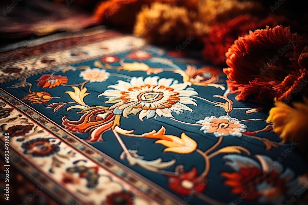 Illustrated Persian carpet original design, tribal texture. Turkish ...