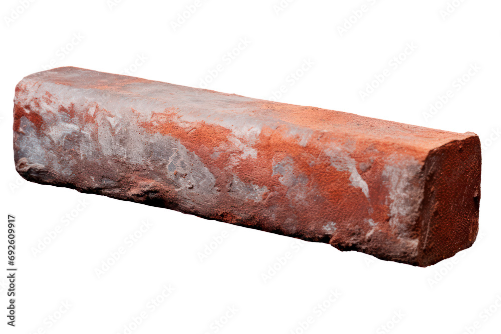 Rusty steel square beam from metal stock isolated on transparent ...