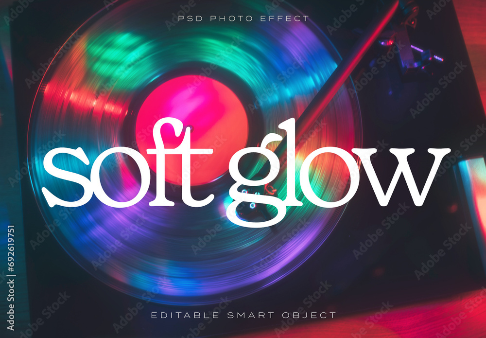Soft Glow Image Effect Stock Template | Adobe Stock