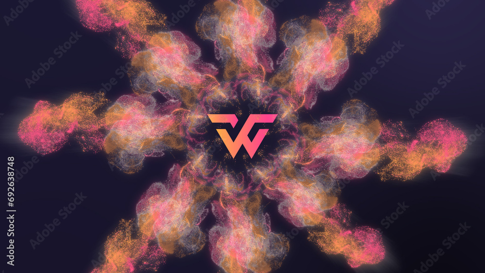 Particles Explosion 3 Colors Logo Reveal Stock Template | Adobe Stock