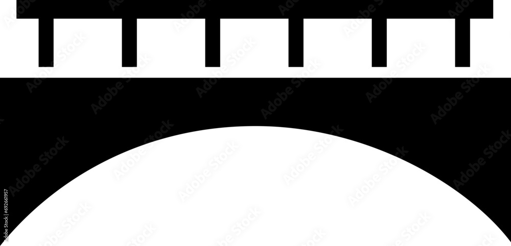 Bridge, icon Various bridge. flat set with editable stroke ...