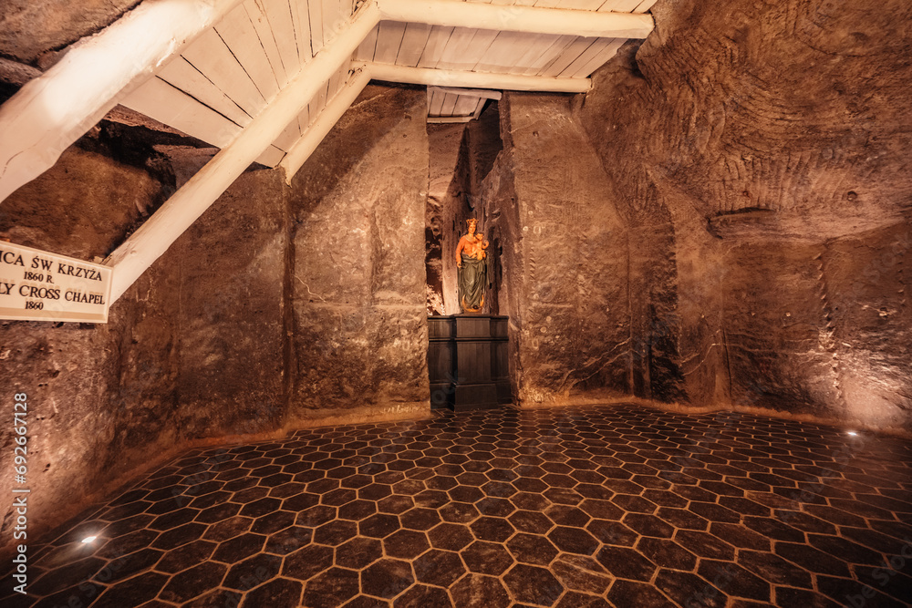 Wieliczka Salt Mine near Krakow. Opened in the 13th century, the mine ...