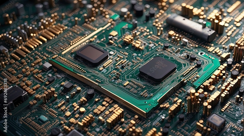 Delve into the heart of a computer with this detailed image of a ...