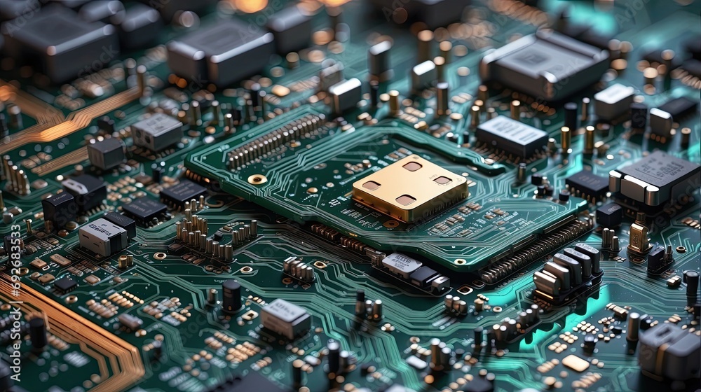 Delve into the heart of a computer with this detailed image of a ...