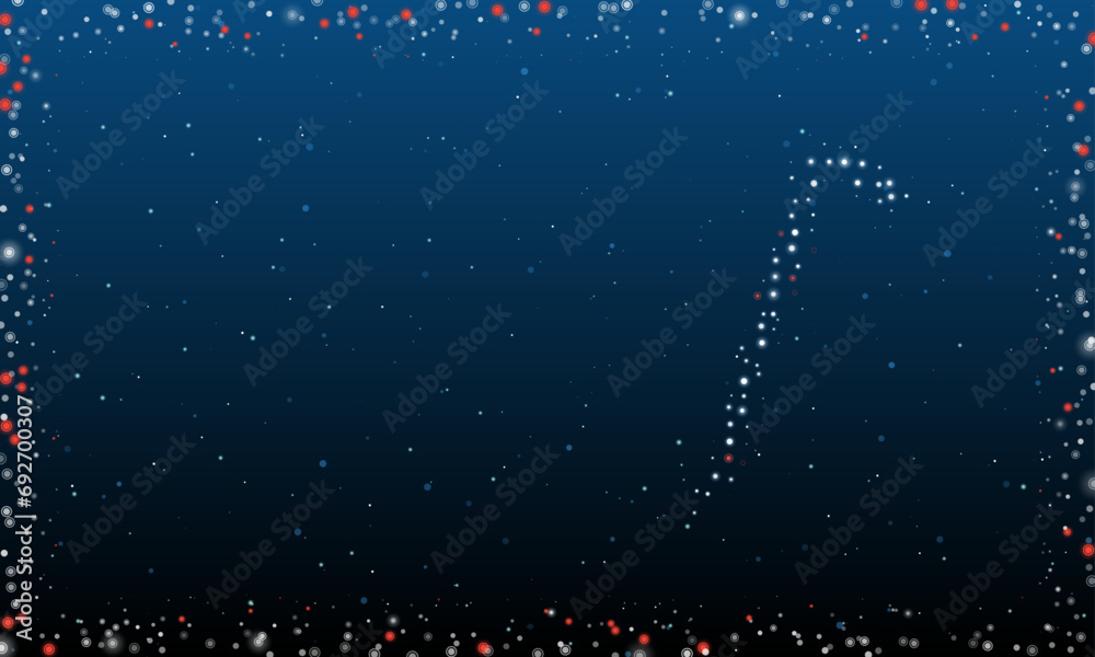 On the right is the crowbar symbol filled with white dots. Pointillism ...