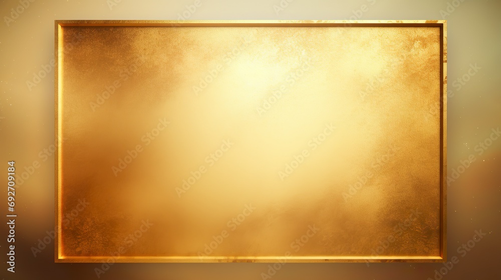 Maqueta de marco en color dorado con espacio para añadir frases ...