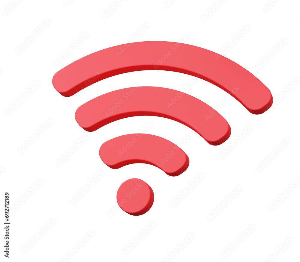 Wireless connection on isolated background. hotspot signal release wi ...