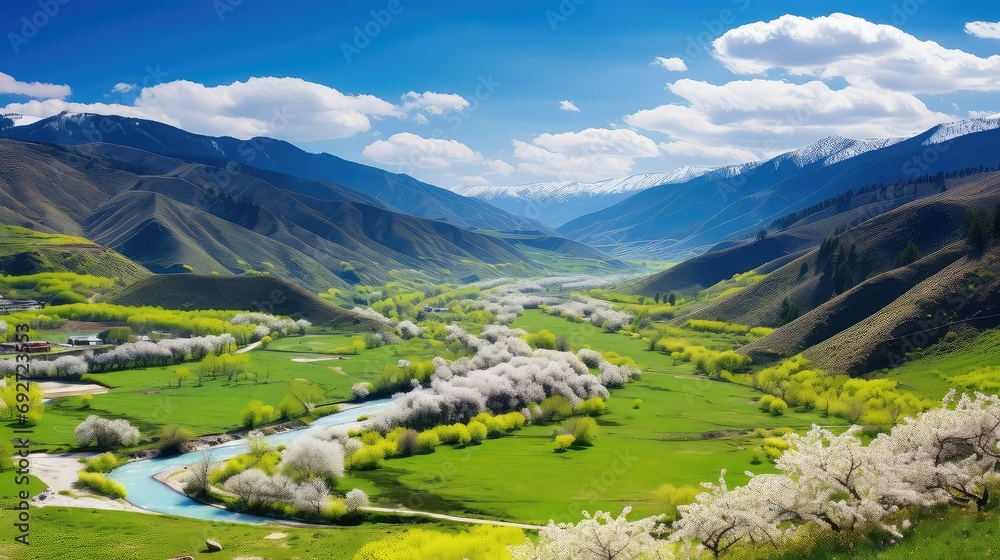 landform u shaped valley illustration montain rock, formation landscape ...