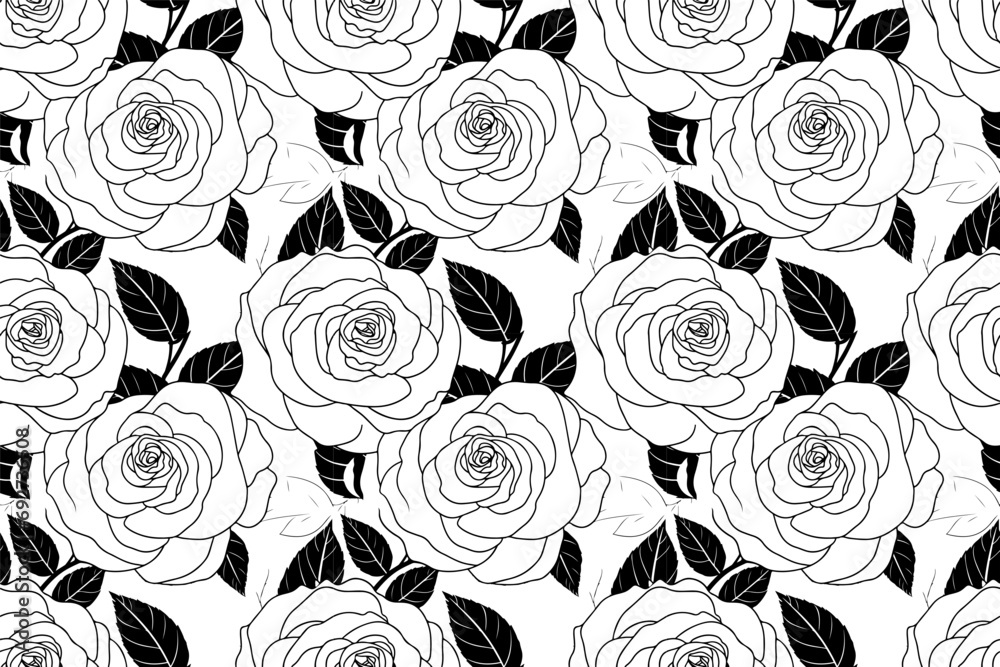 Rose Floral Pattern Svg Bundle Seamless Pattern Svg Flower Pattern Svg Rose Pattern Svg