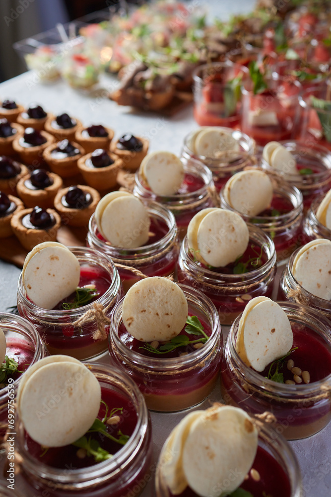 light snacks for the holiday, catering. Various light snacks. Catering ...