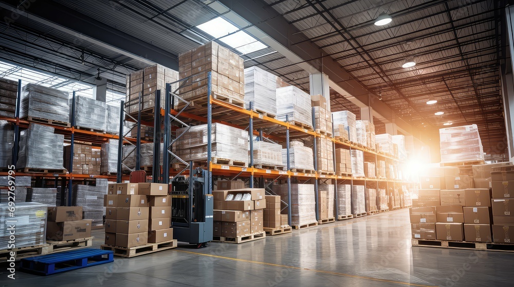 inventory storage warehouse background illustration distribution supply ...