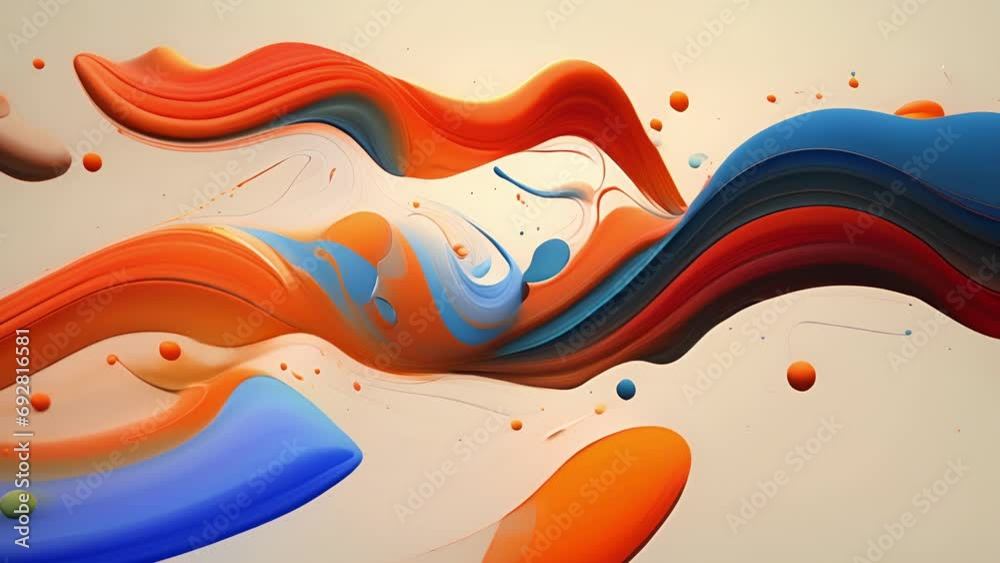 Minimal animation of a single line creating different shapes and ...