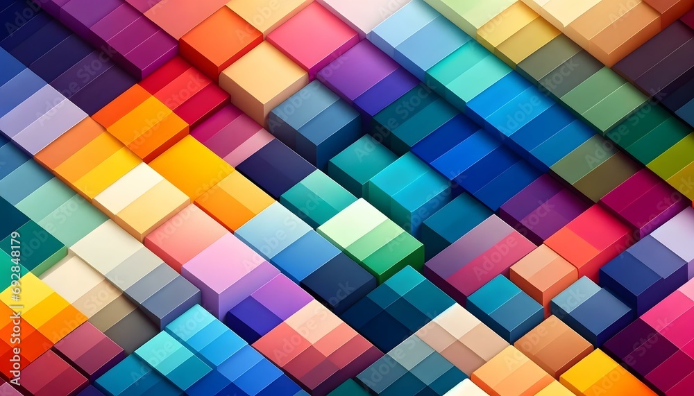 Gradient color block images, each with a unique and smooth transition ...