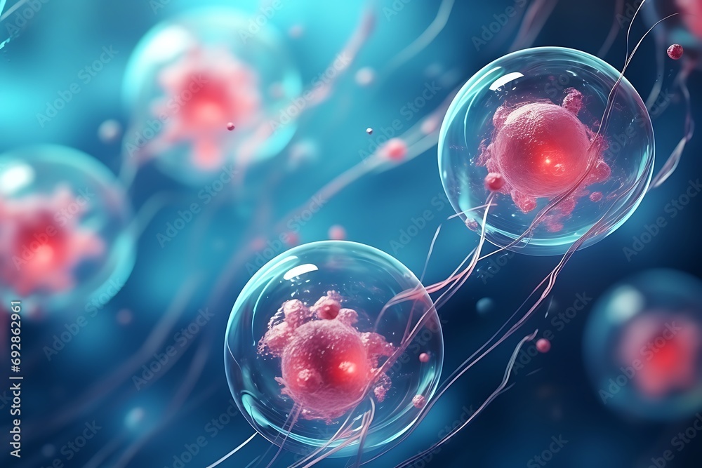 3d rendering of Human Cells or Embryonic. Exploring the Intricacies of ...