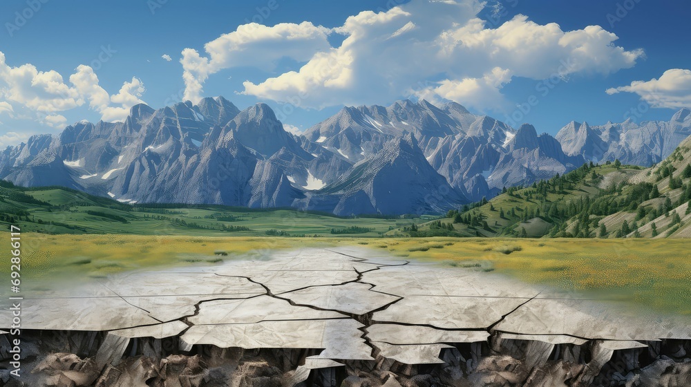 uplift fault block mountains illustration tectonic rift, valley graben ...