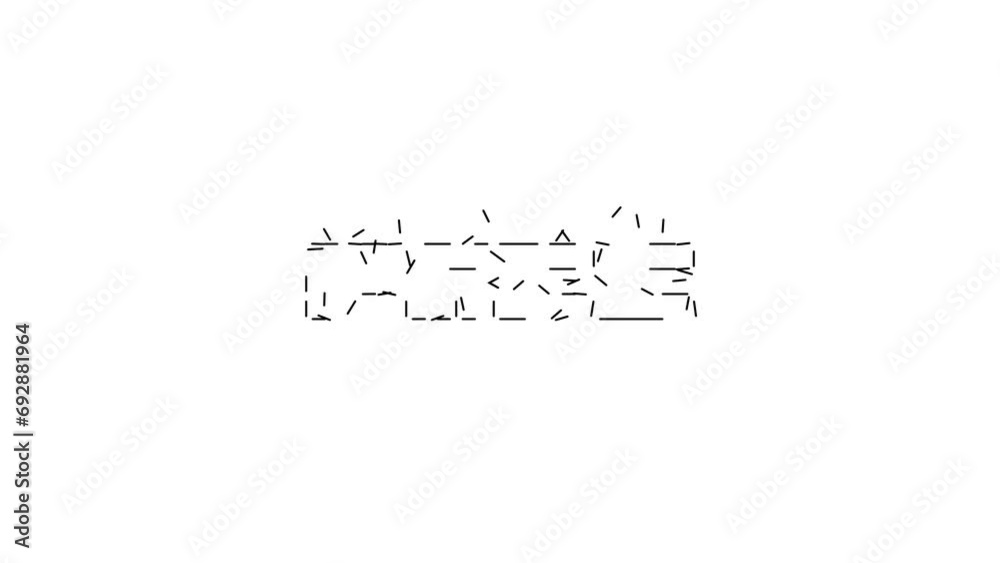 Free ascii animation loop on white background. Ascii code art symbols ...