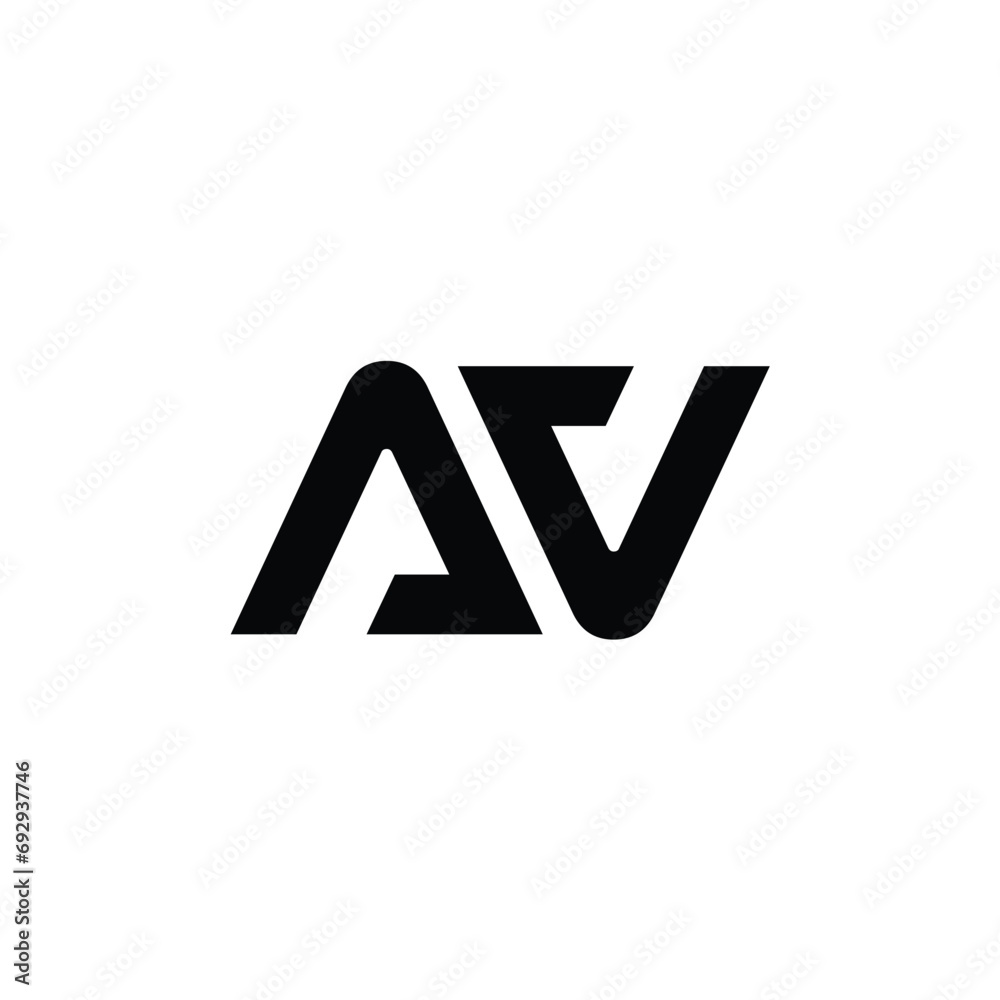 Initial Letter AV VA Logo Design Monogram Creative Modern Sign Symbol ...