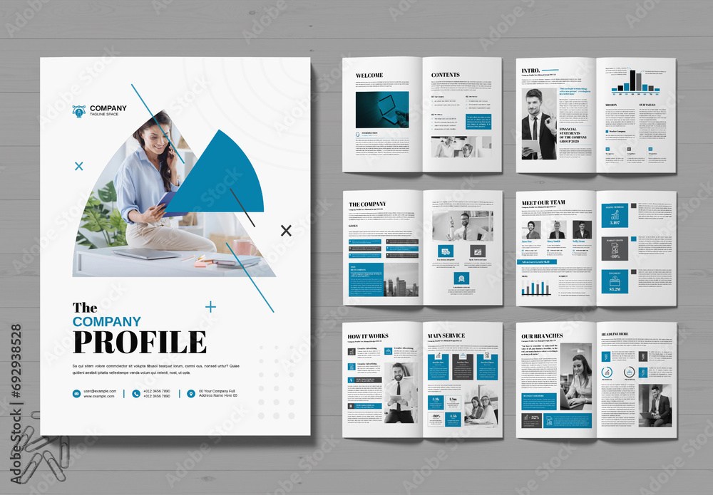 Company Profile Brochure Template Stock Template | Adobe Stock
