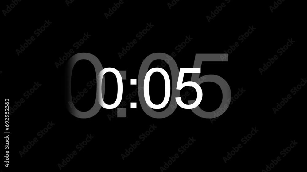 Simple Countdown 2 (Clock Style 10 second fill) futuristic text ...