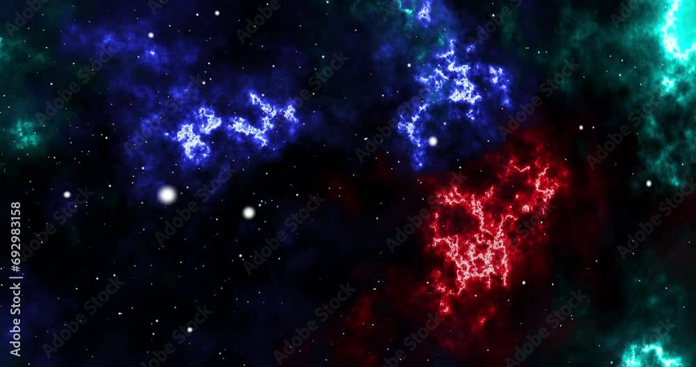4K Dark 3d loop-able space background colorful space galaxy nebulas ...