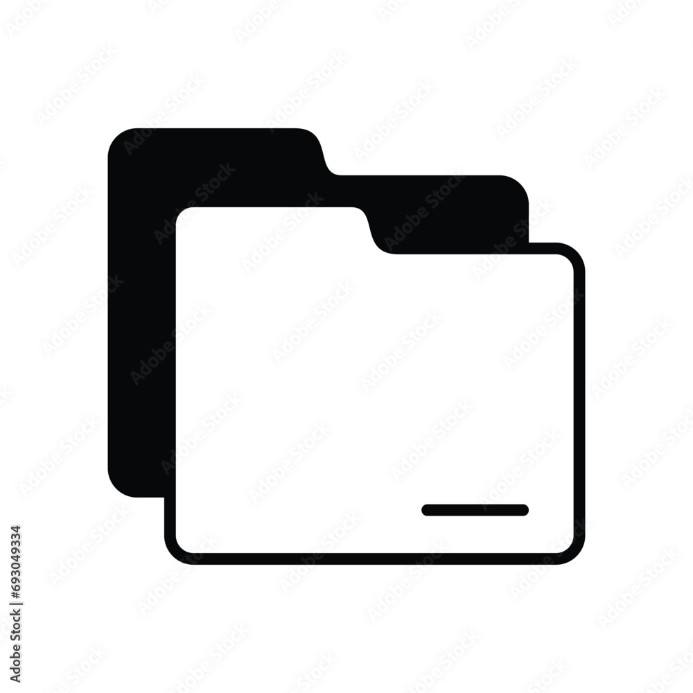 folder icon with white background vector stock illustration Stock ...