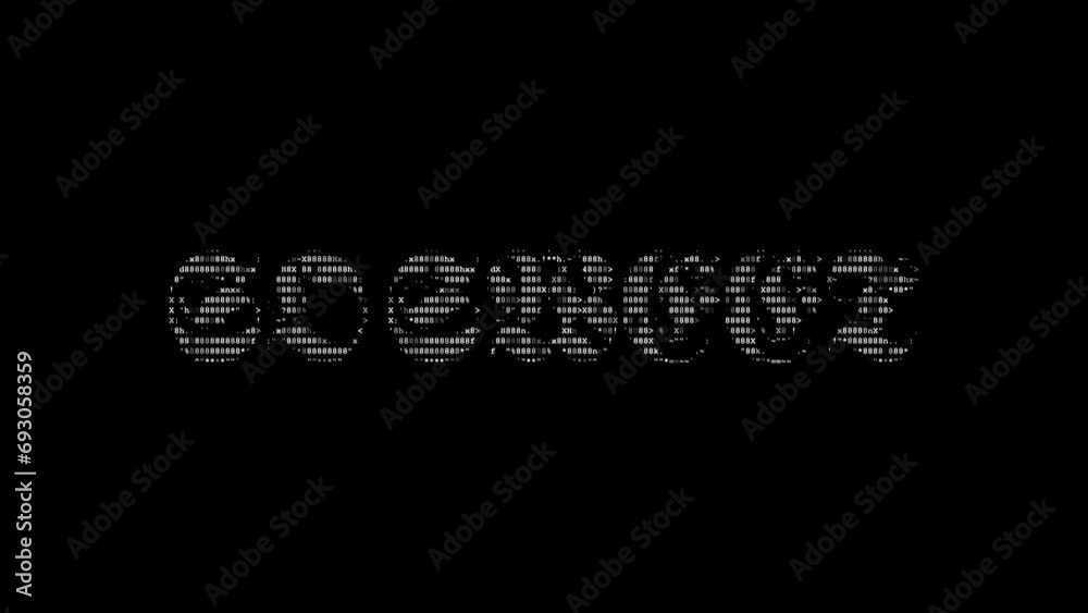 So sweet ascii animation loop on black background. Ascii code art ...