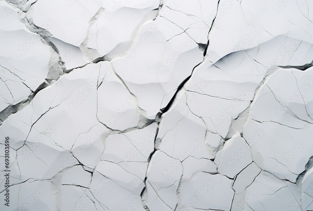 Abstract texture of cracked white paint on a wavy surface, ideal for ...