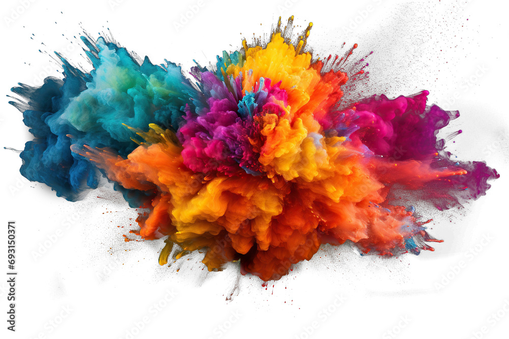 vibrant dust explosion PNG images on a transparent background, perfect ...