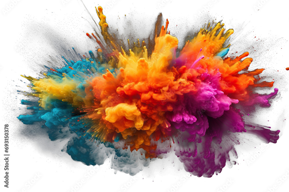 vibrant dust explosion PNG images on a transparent background, perfect ...