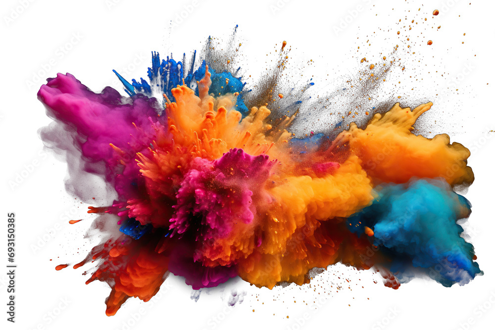 vibrant dust explosion PNG images on a transparent background, perfect ...