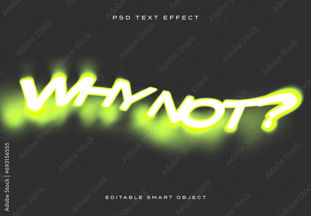 Wavy Blurred Text Effect Stock Template | Adobe Stock