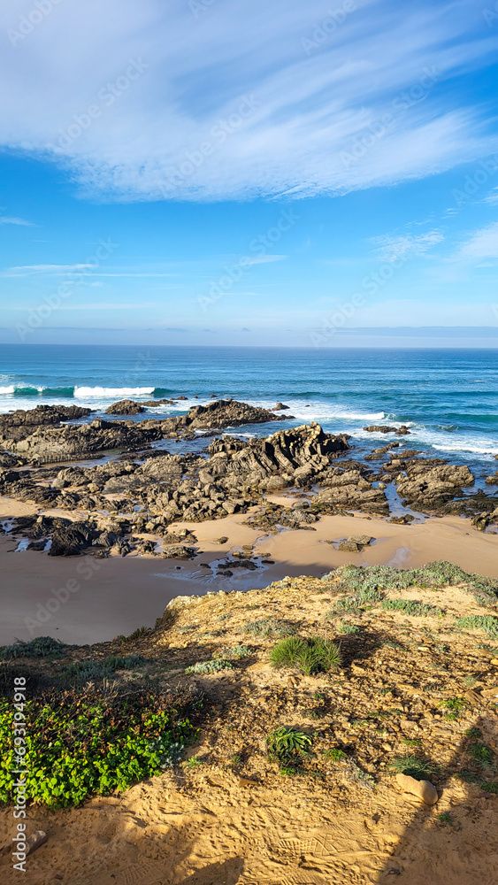 Almograve Beach, Alentejo, Portugal, Vicentine Coast Natural Park ...