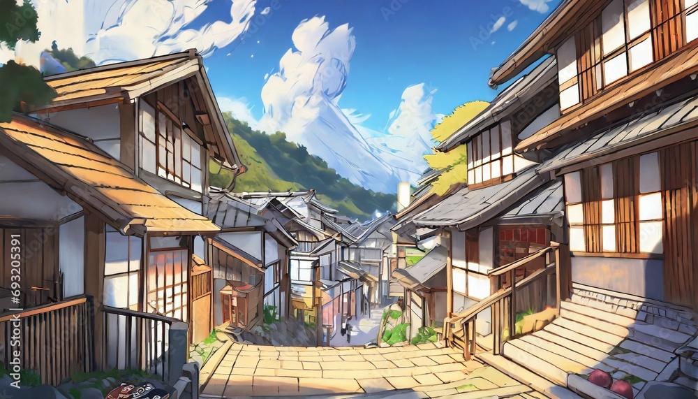 the japanese village anime portrays a tight knit community where ...