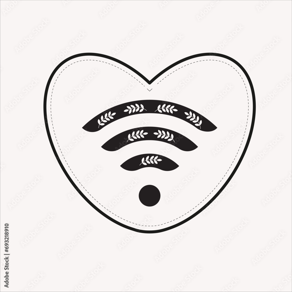 Stylish , fashionable and awesome Wi Fi Quote typography art and ...