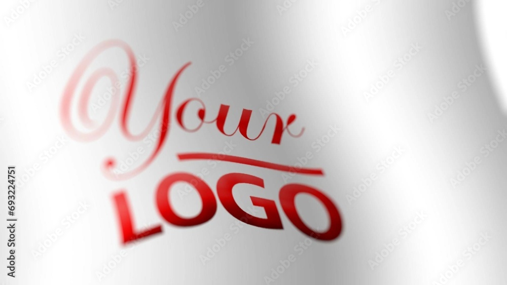 Continuous Loop of Flag Waving Animation Background Stock Template ...