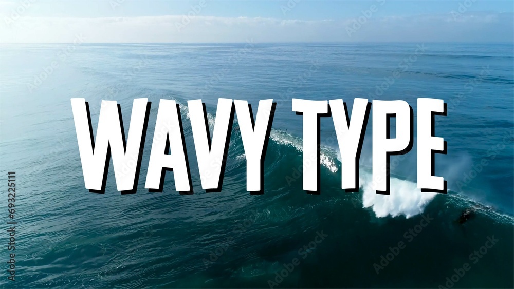 Looped Wavy Type with 5 Styles Stock Template | Adobe Stock