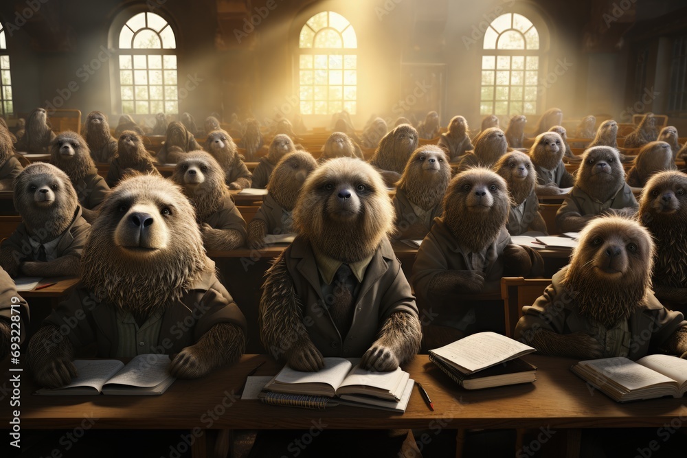 Whimsical world imagining animals in human roles playful ...