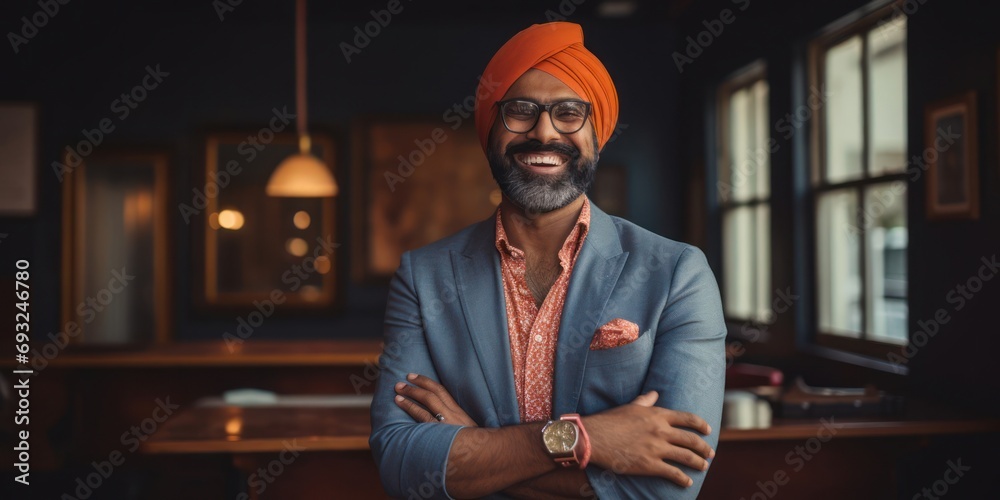 East Indian Man Optometrist Occupation Career Attractive Environment ...