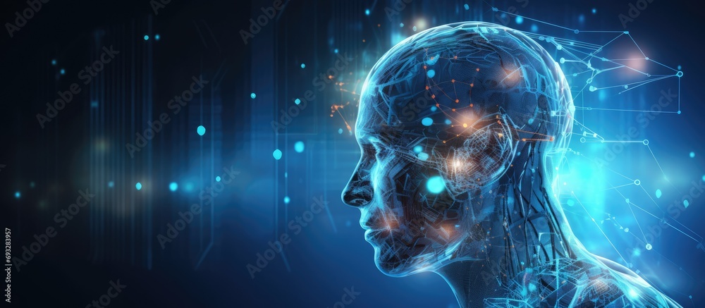 AI (Artificial Intelligence) Concept. GUI (Graphical User interface ...