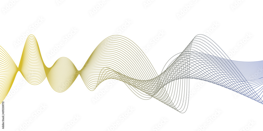 Abstract wavy gray stream element for design on a white background ...