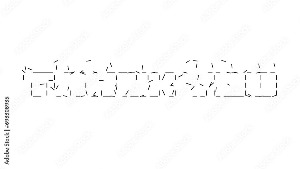 Thank you ascii animation loop on white background. Ascii code art ...