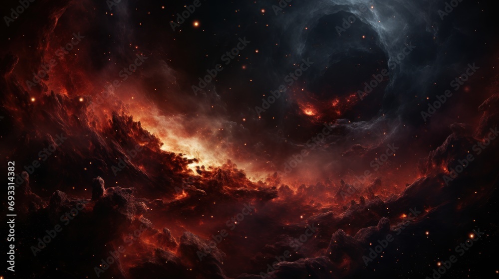 Cosmic Fury: Eruption of a Stellar Phenomenon in the Void - generative ...