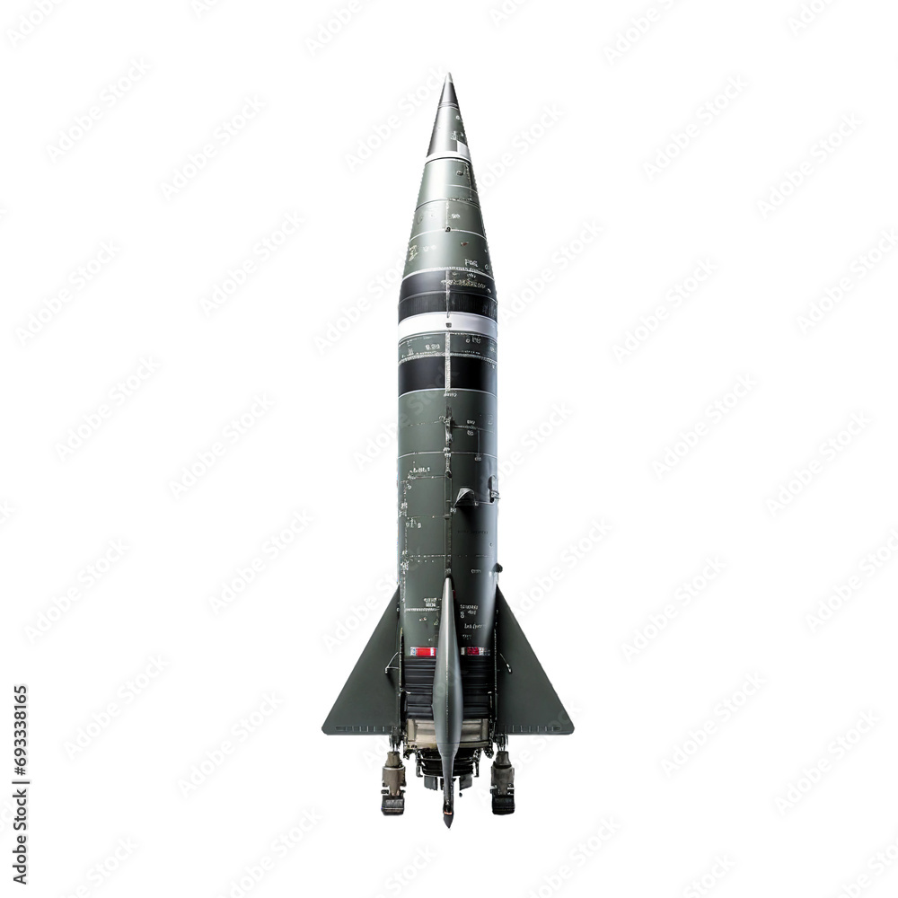 missile picture, transparent background, isolated image, generative AI ...