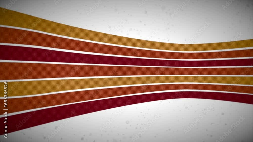 Retro themed animated video, a moving line with a white background and ...