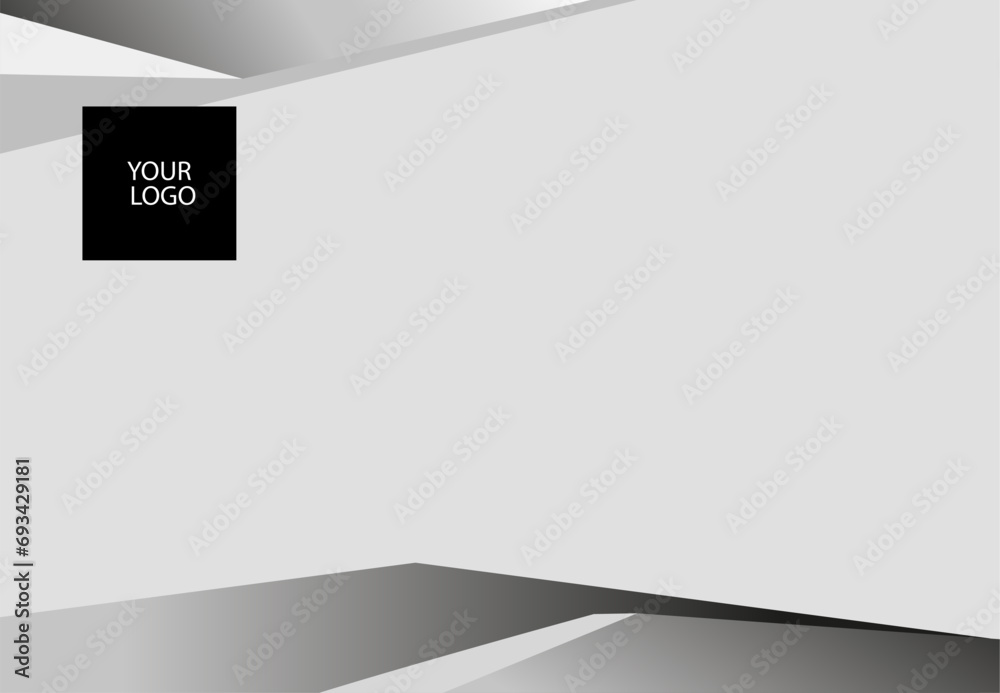 Stylish presentation cover page template, note pdf, vector, printable ...