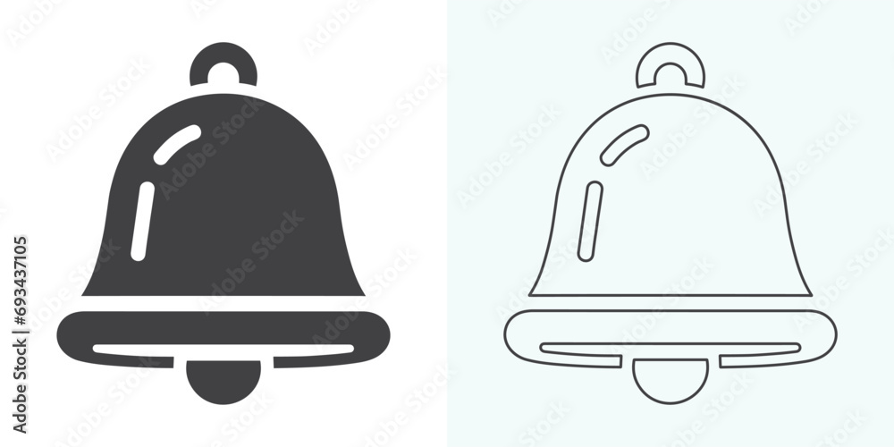 Christmas Bell Icon. Christmas Bell Icon. Notification bell icon for ...