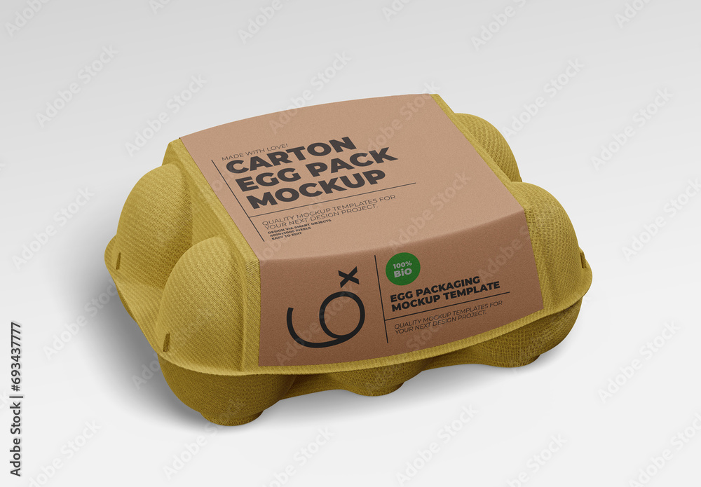 Egg Pack Mockup Stock Template | Adobe Stock